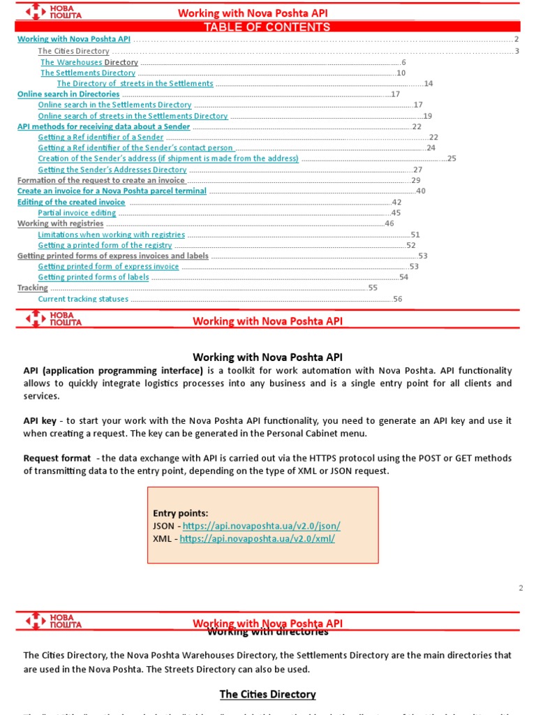 Working With Nova Poshta API - Final | PDF | Json | Computer Engineering