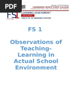 FS 1 Learning Episode 2 | PDF | Learning | Teachers