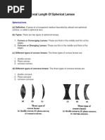 Lens Sign Conventions Explained | PDF | Optics | Light