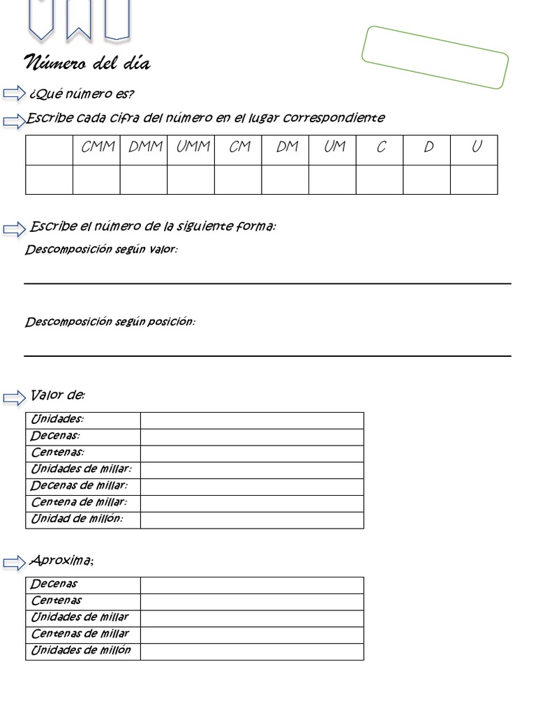Número Del Día | PDF | Finanzas y dinero | Métodos y materiales de ...