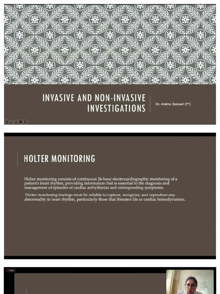 Invasive and Non Invasive Diagnostic Investigations | PDF