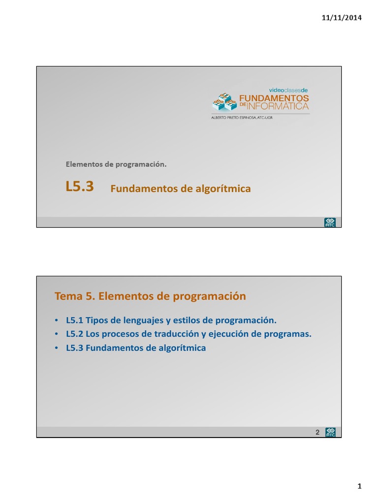 L5.3 Fundamentos de Algorítmica | PDF | Algoritmos | Programación