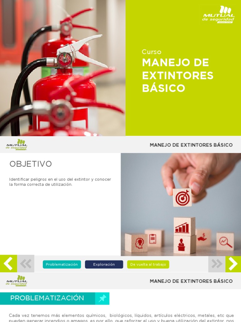 Manejo de Extintores | PDF | Incendios | Combustión