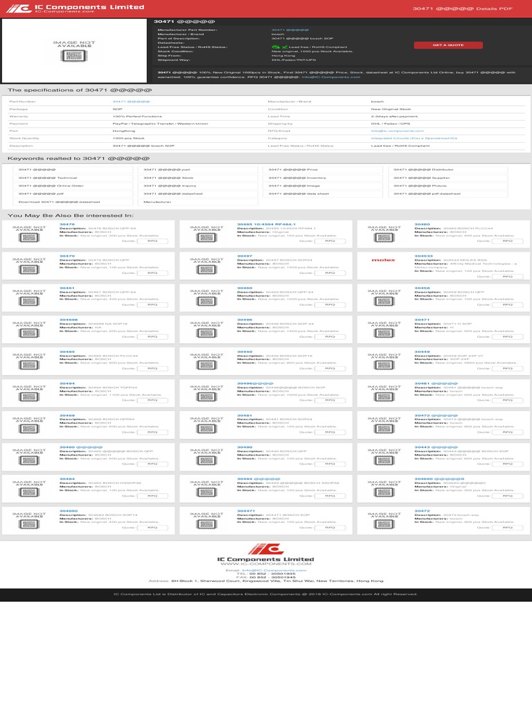 30471 Bosch SOP Details PDF | PDF | United Parcel Service | Business