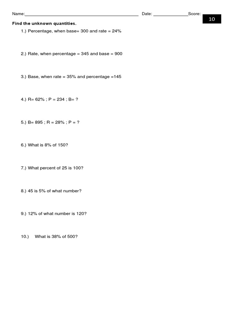 Worksheet 1 PRB | PDF