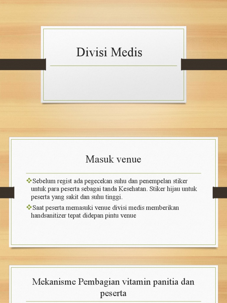Divisi Medis | PDF