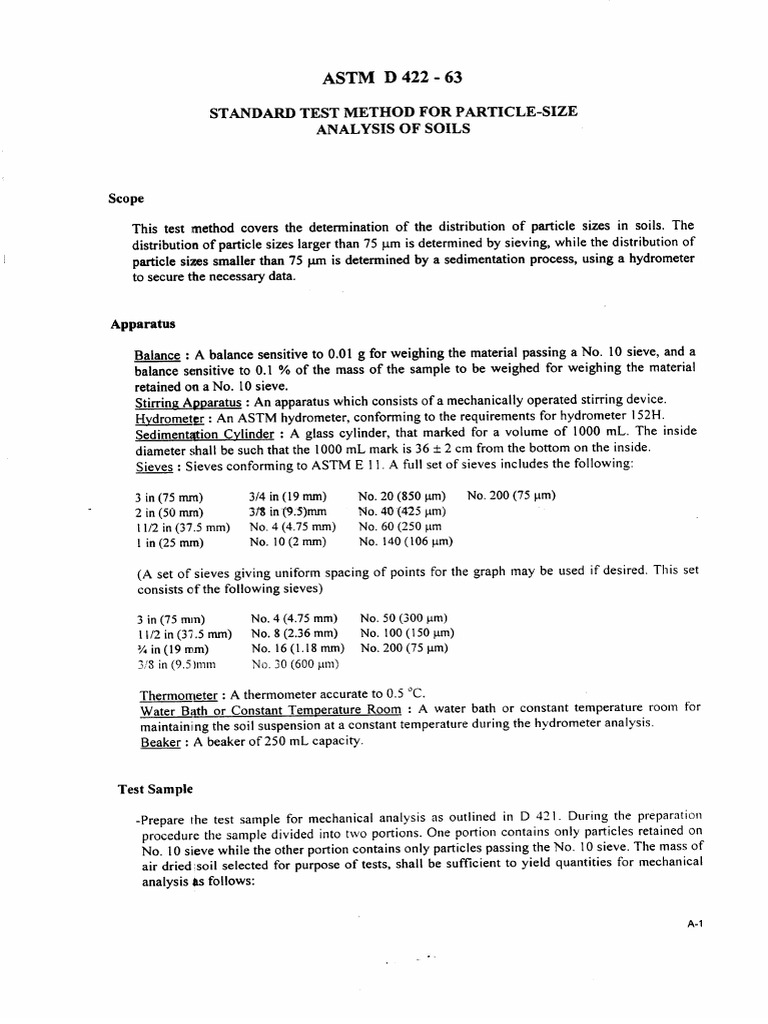 Astm D 422 | PDF