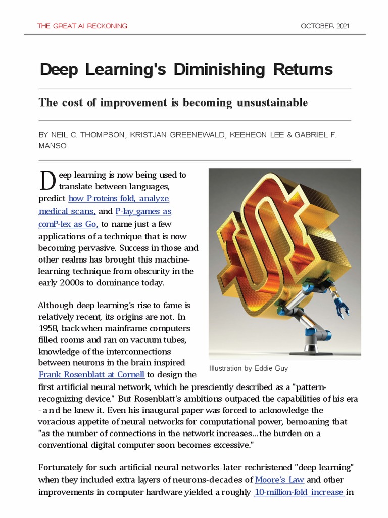 Deep Learning's Diminishing Returns | PDF | Deep Learning | Artificial ...