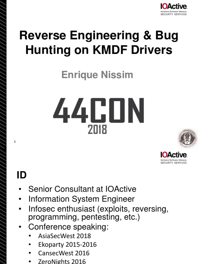 Reverse Engineering & Bug Hunting On KMDF Drivers | PDF | Device Driver | Information Age