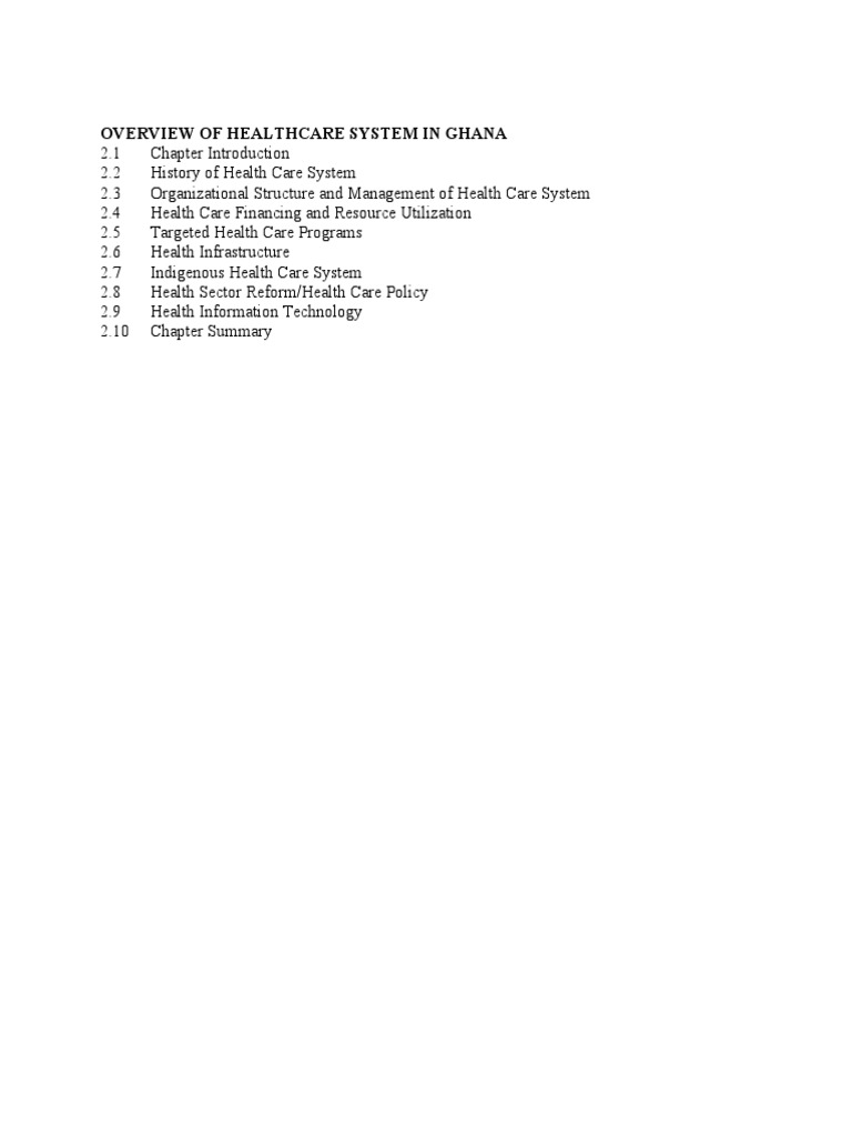 Overview of Healthcare System in Ghana 2 | PDF | Maternal Health ...