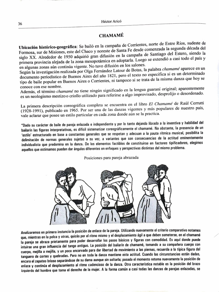 Pasos y Coreografía del Chamamé | PDF | Bailes | Musica Latinoamericana