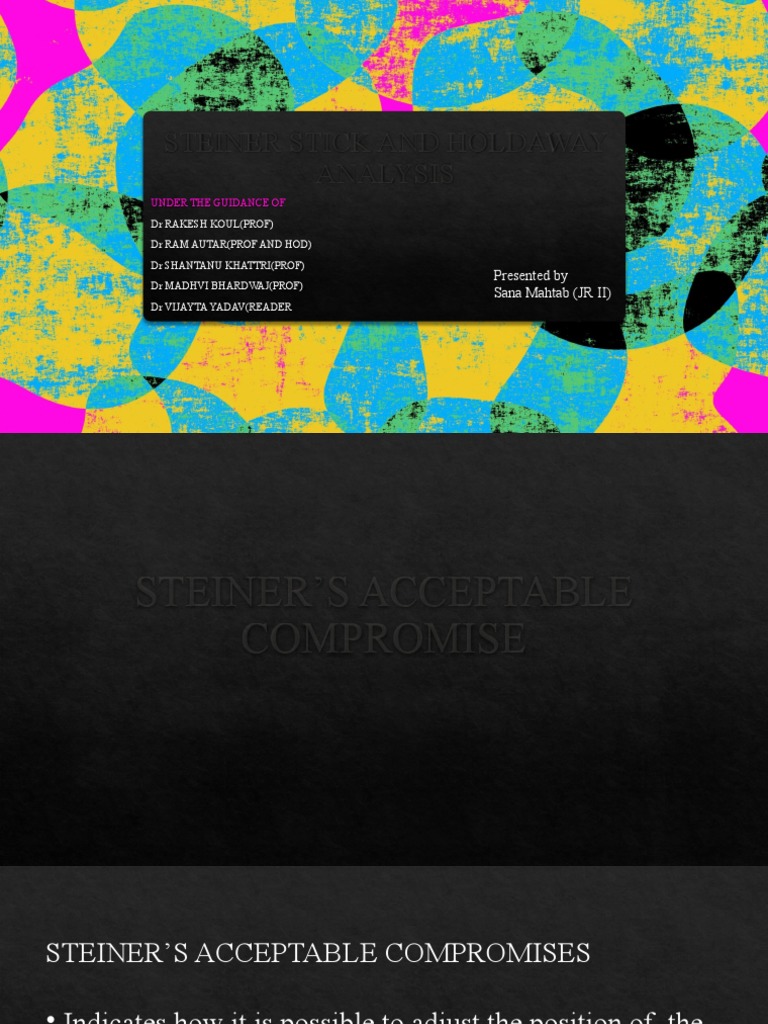 Steiner Stick and Holdaway Analysis | PDF | Human Head And Neck ...