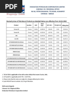 HPCL Price List Latest - 040523 - Bitumen | PDF