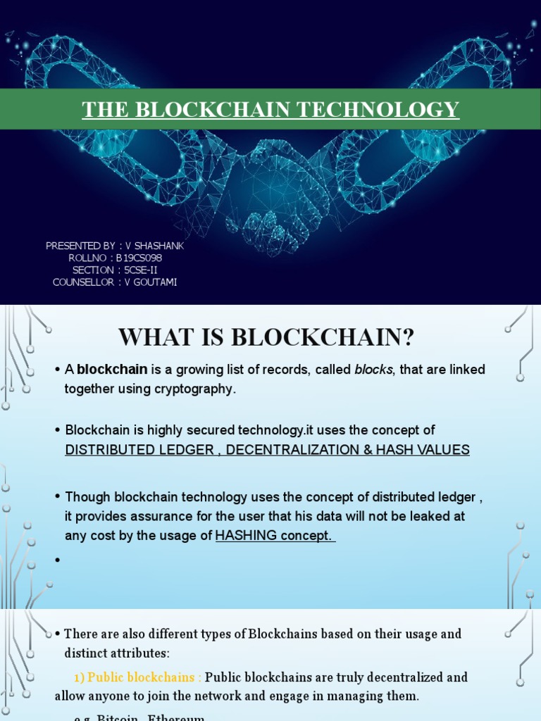 The Blockchain Technology | PDF | Computing | Computer Science
