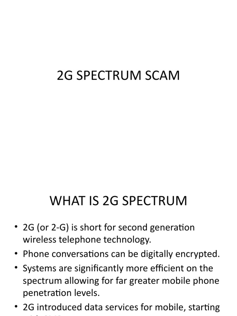 MAIN 2G SPECTRUM SCAM - PPT MAIN | PDF