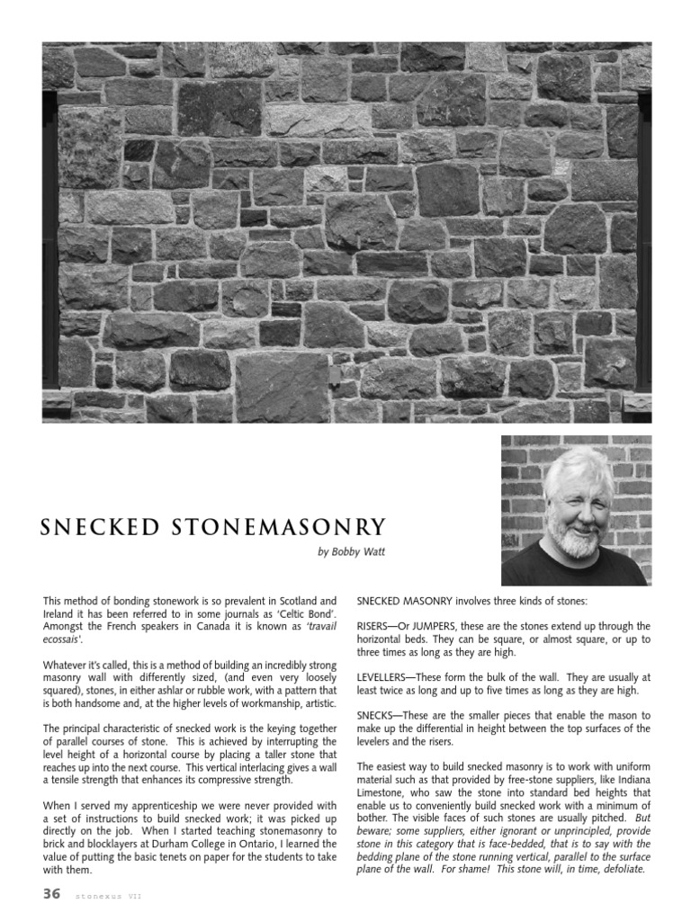 Stonemasonry by Watt | PDF | Masonry | Civil Engineering