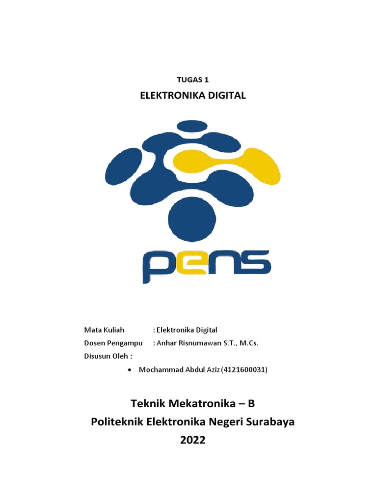 Mochammad Abdul Aziz - Mekatronika - B - Elektronika Digital - 1 | PDF