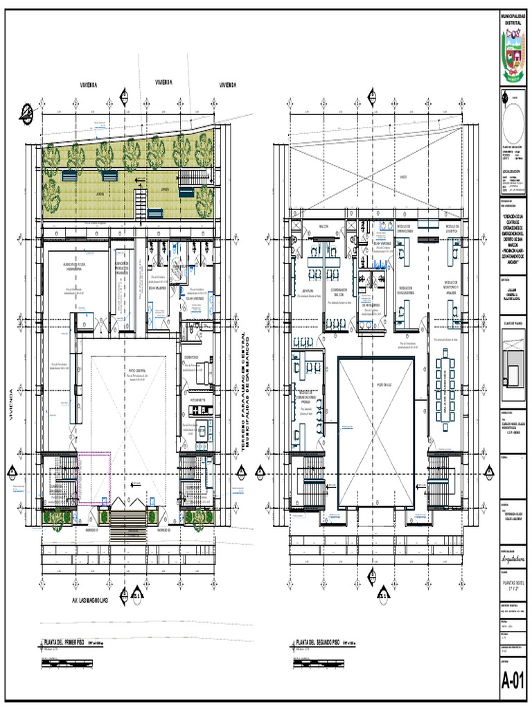 Arq. Coe - Distrital S.m.-Arquitectura (A-01) A1 | PDF