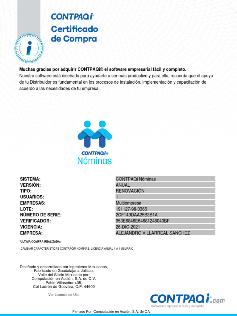 ViewCertificate Nominas | PDF