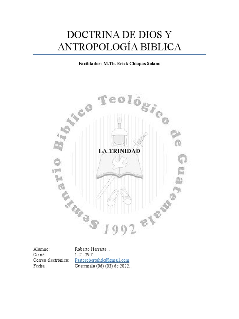 La Trinidad | PDF | Trinidad | espíritu Santo