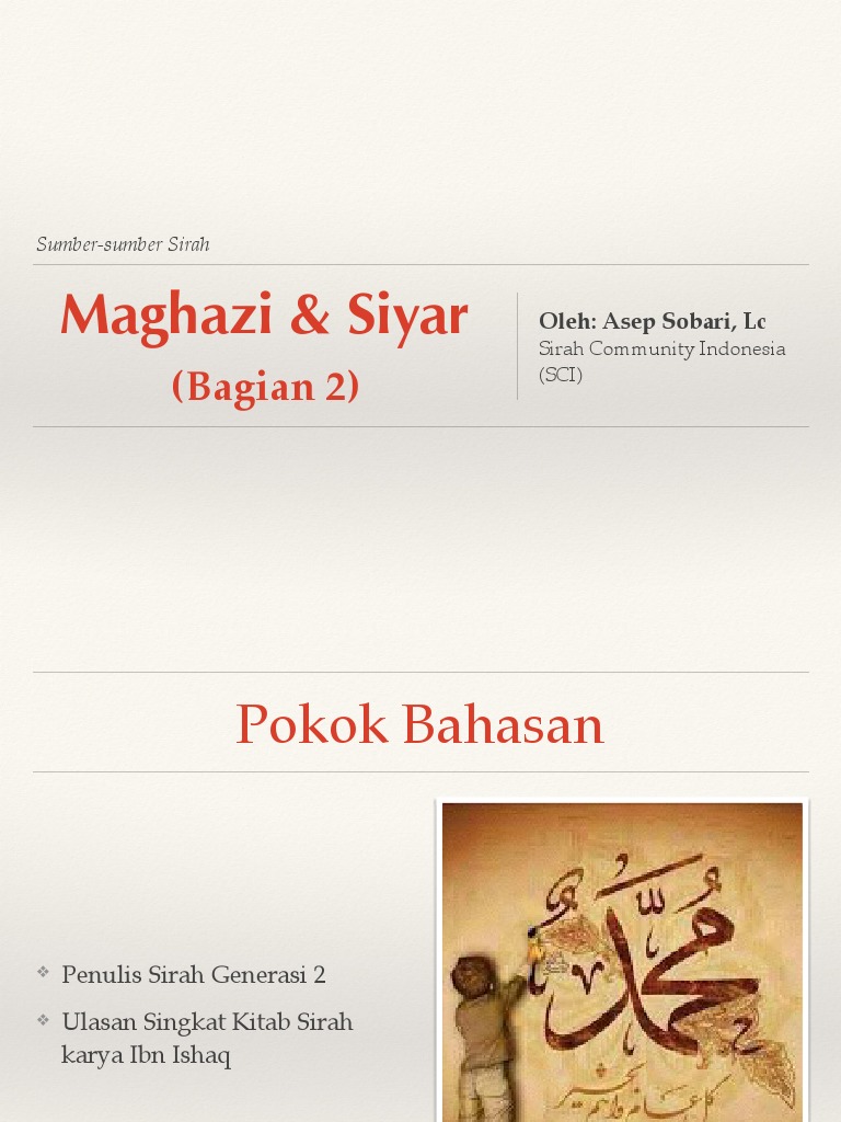 04.1 - Maghazi & Siyar 2 | PDF | Agama & Spiritualitas | Klasik
