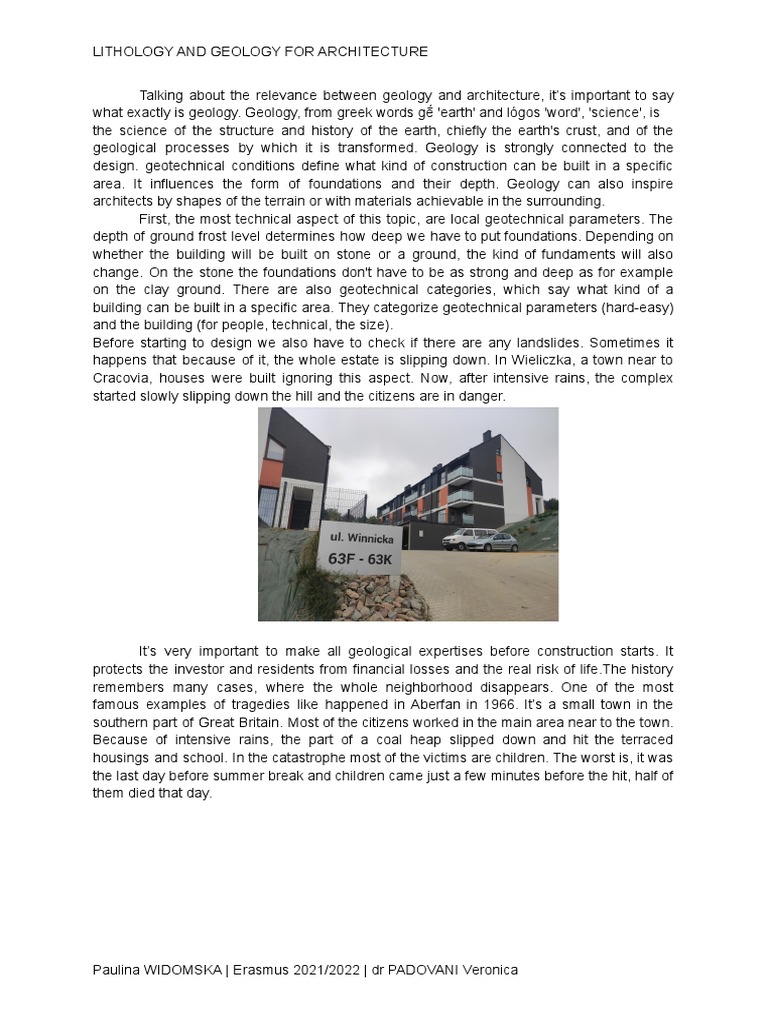 Lithology and Geology For Architecture | PDF | Geology | Geotechnical ...