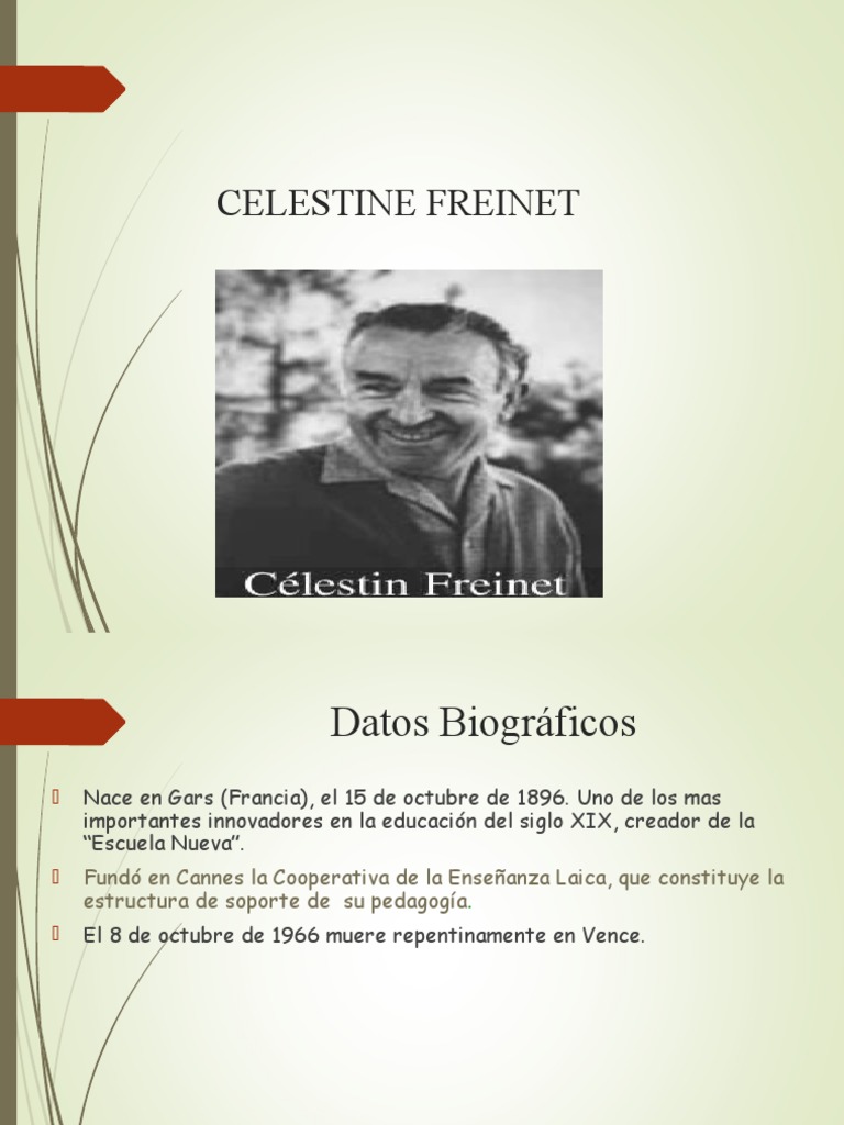 Celestin Freinet | PDF | Cognición
