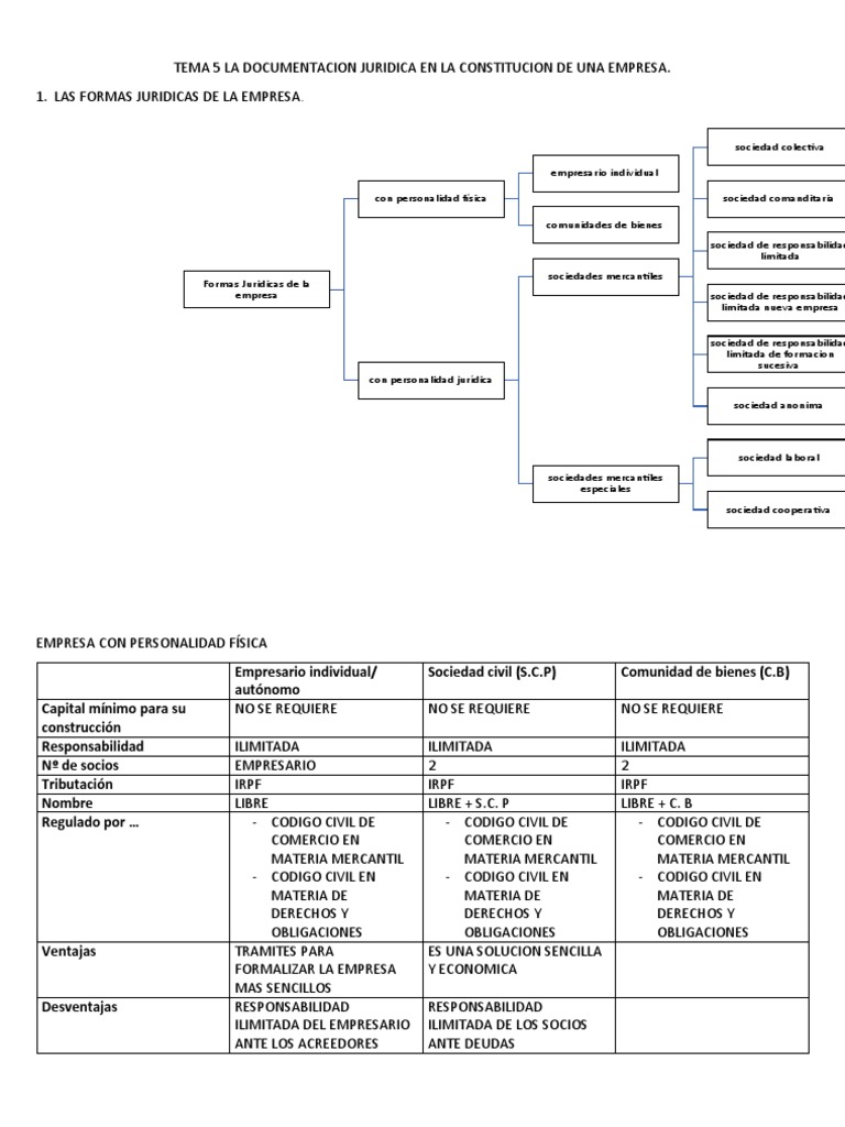GTJ Tema 5 y 6 | PDF | Conceptos legales | Empresas