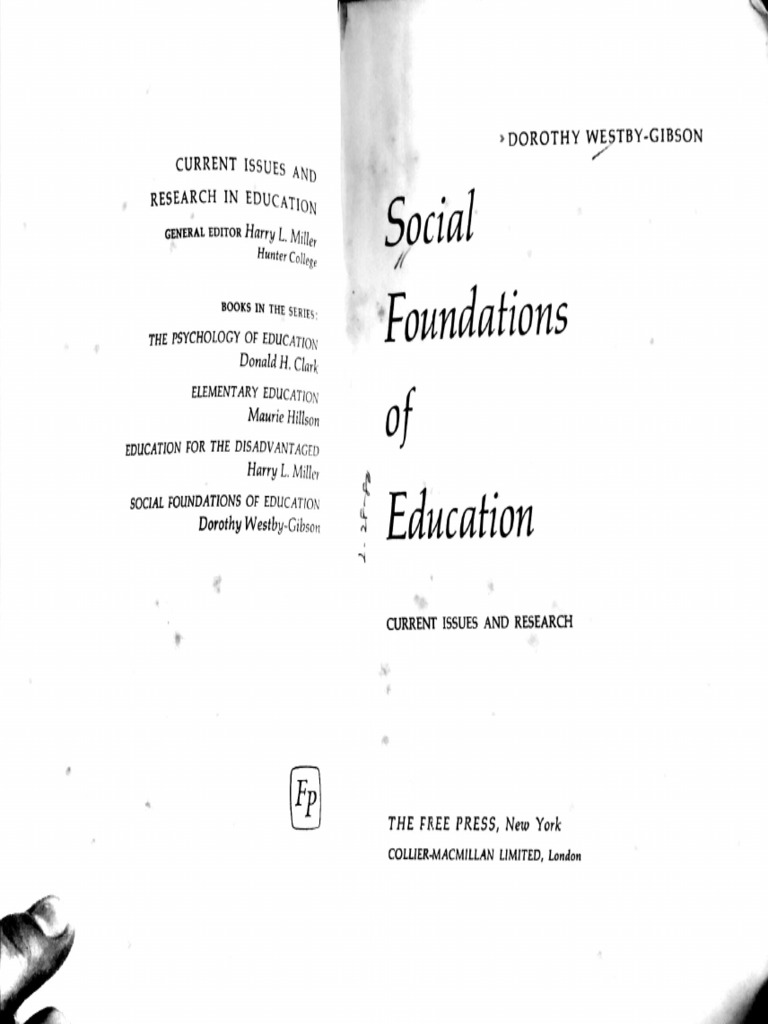 Social Foundations of Education | PDF