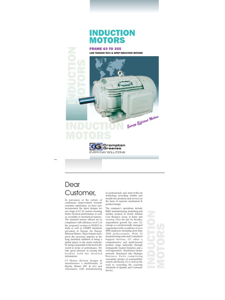 CG LT Motor Catalogue-2 | PDF | Electric Motor | Mechanical Engineering
