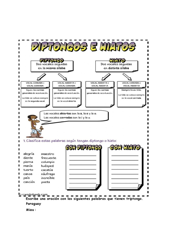 Palabras Que Tienen Triptongo | PDF