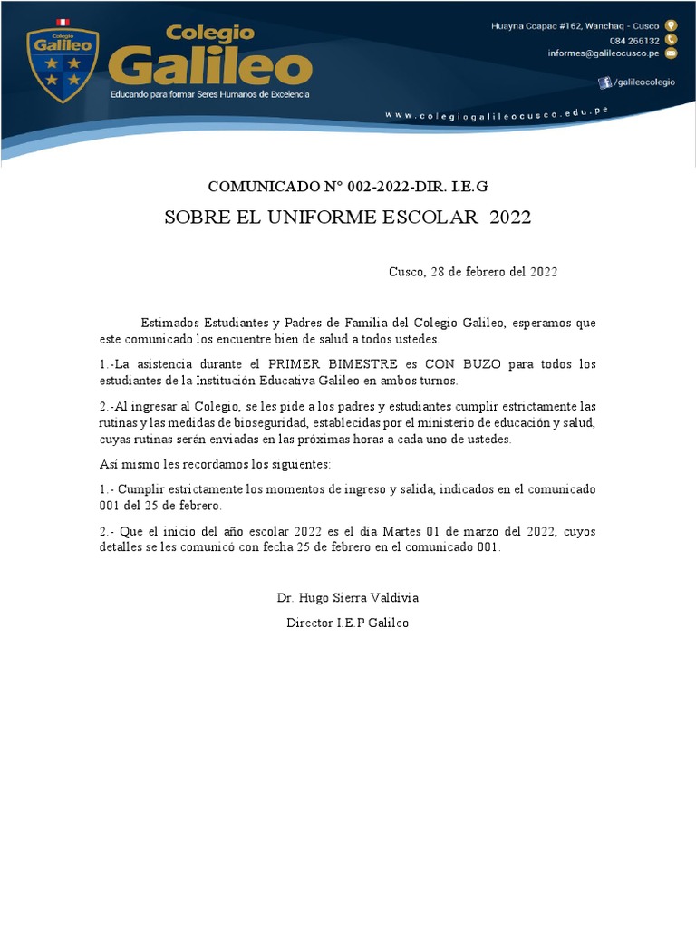 Comunicado 002 | PDF | Ciencias sociales