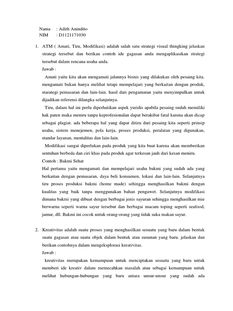 Adith Anindito D1121171030 Uts | PDF