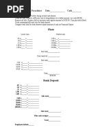 Daily Cash Count Spreadsheet | PDF