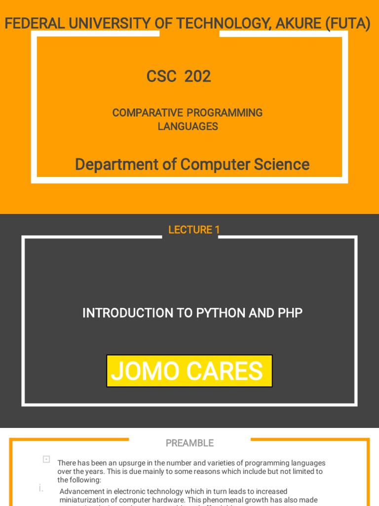 CSC 202 Chapter 1 | PDF | Php | Integrated Development Environment