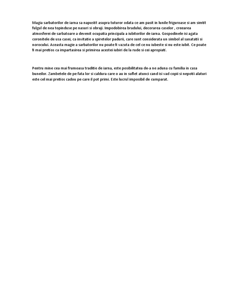 Magia Sarbatorilor de Iarna | PDF