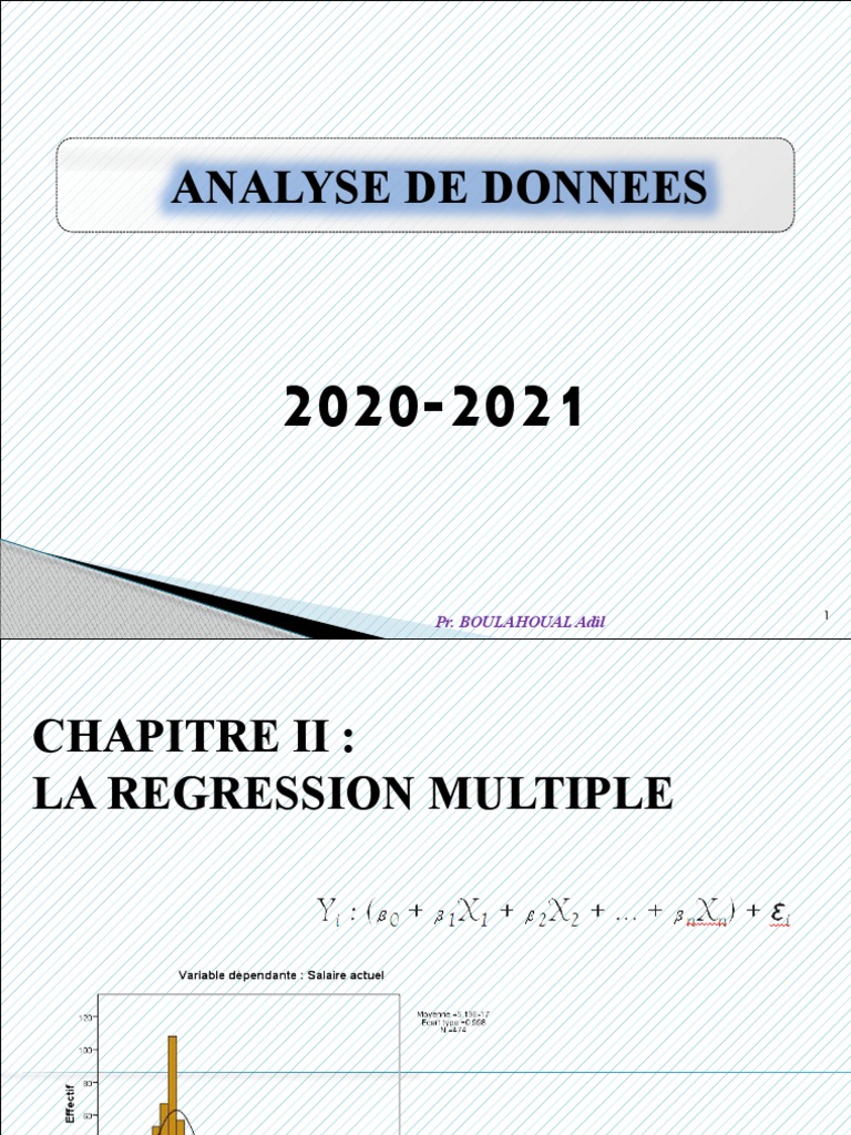 Régression Multiple | PDF | Régression linéaire | Analyse de la variance