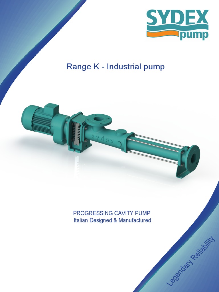 Serie K (ENG) Sydex Bomba Progresiva | PDF | Pump | Materials