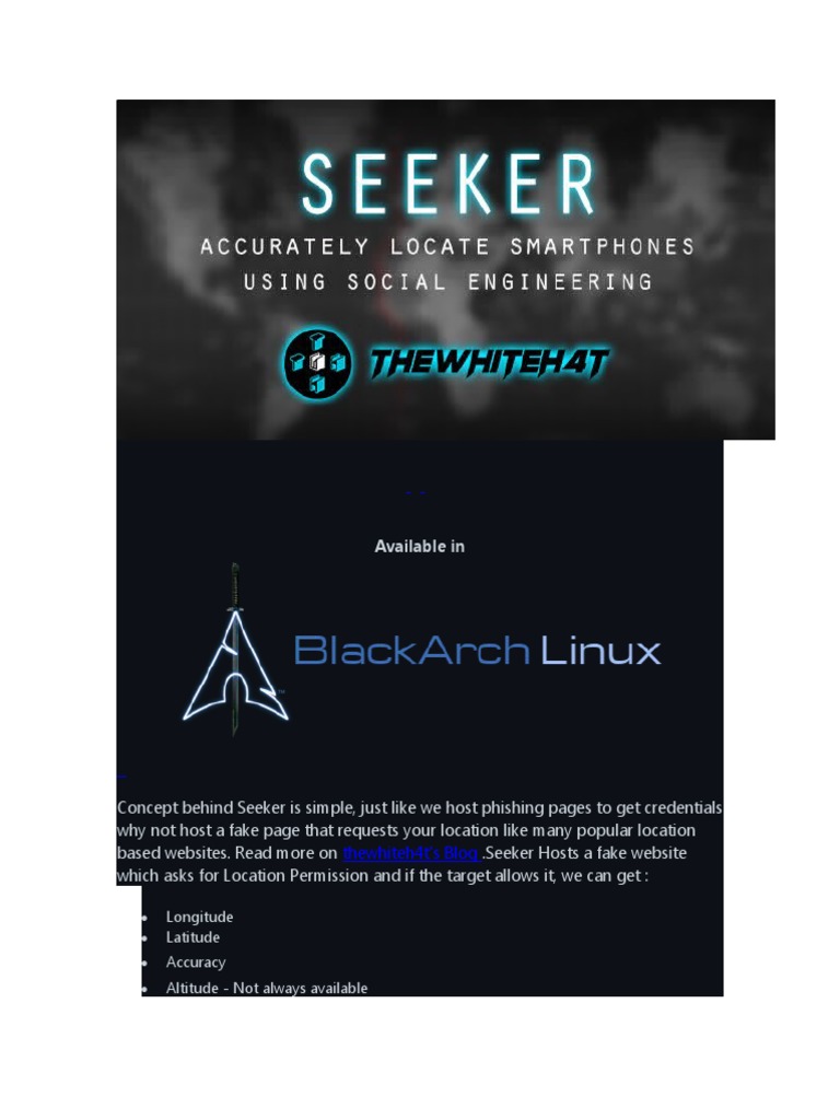 Available In: Thewhiteh4t's Blog | PDF | Software Engineering | Computing