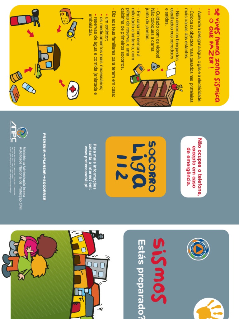 Panfleto Sismos | PDF | Terremotos | Tsunami