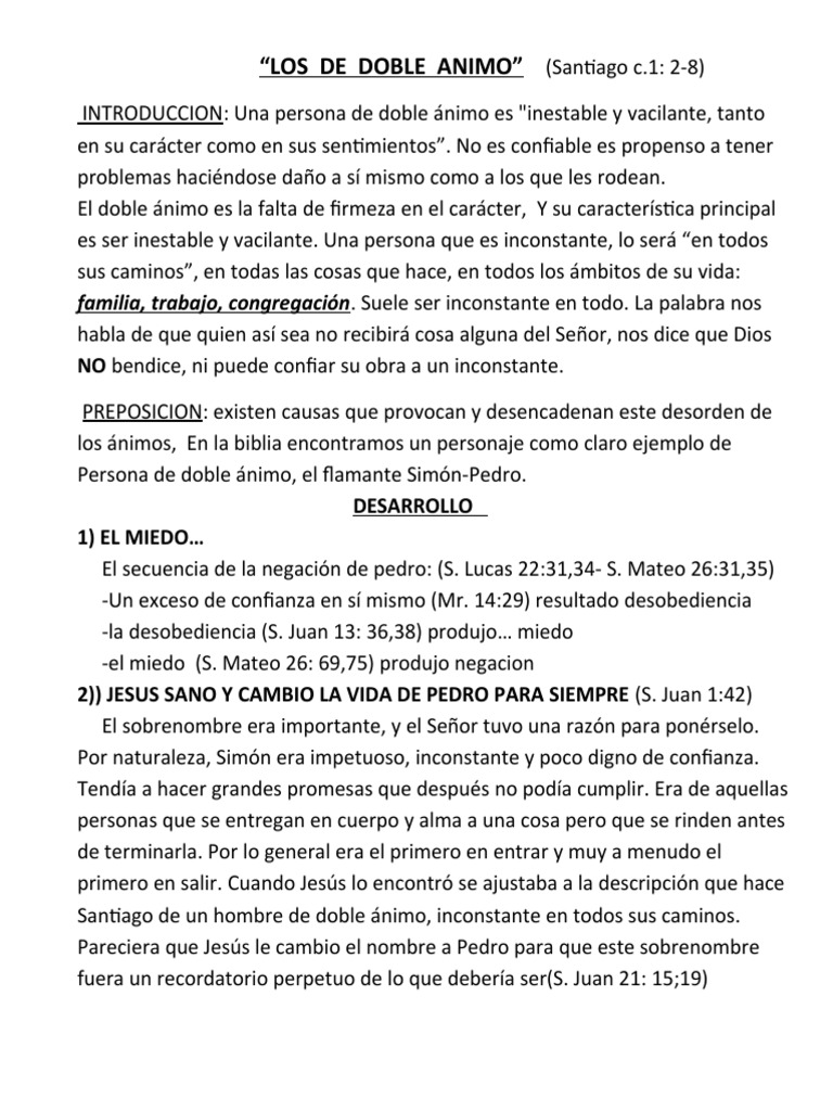 Los de Doble Animo | PDF