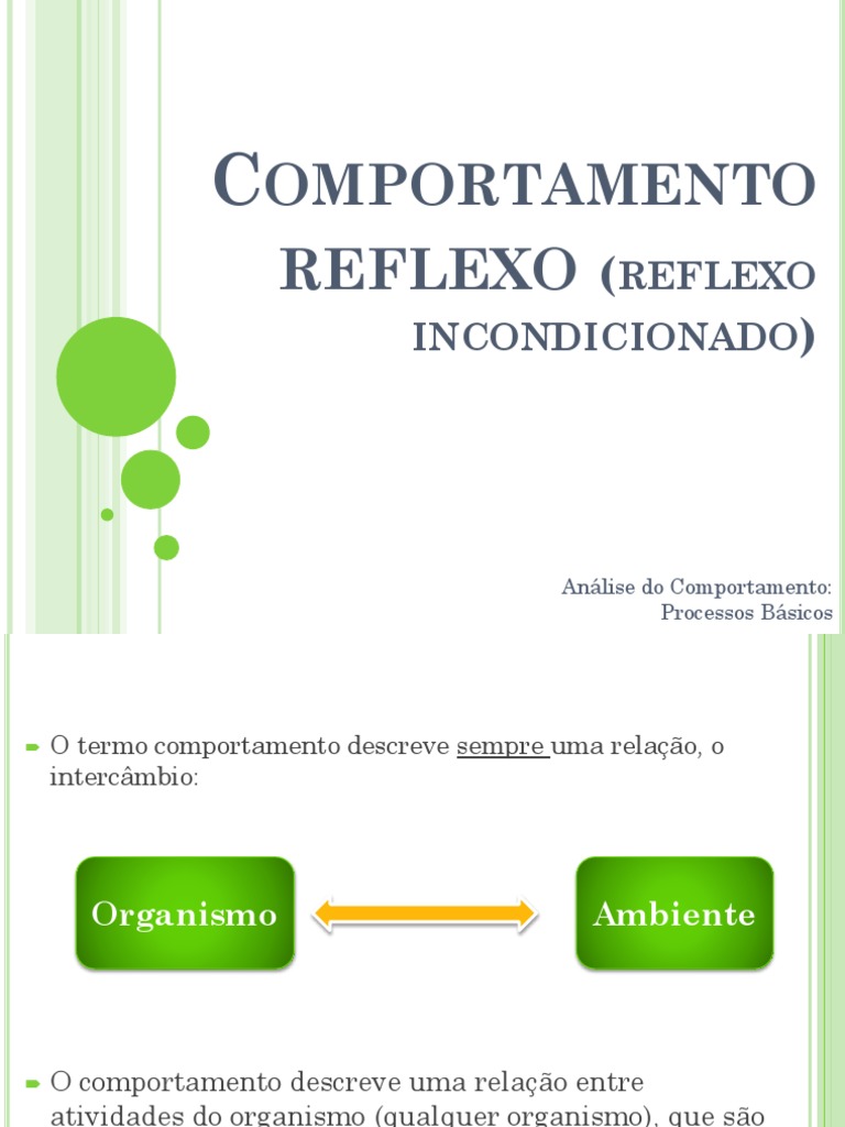 Comportamento Reflexo | PDF | Comportamento | Emoções