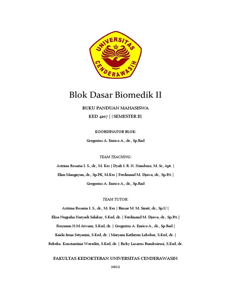 Panduan Blok Biomedik II 2022 | PDF | Pengembangan Diri