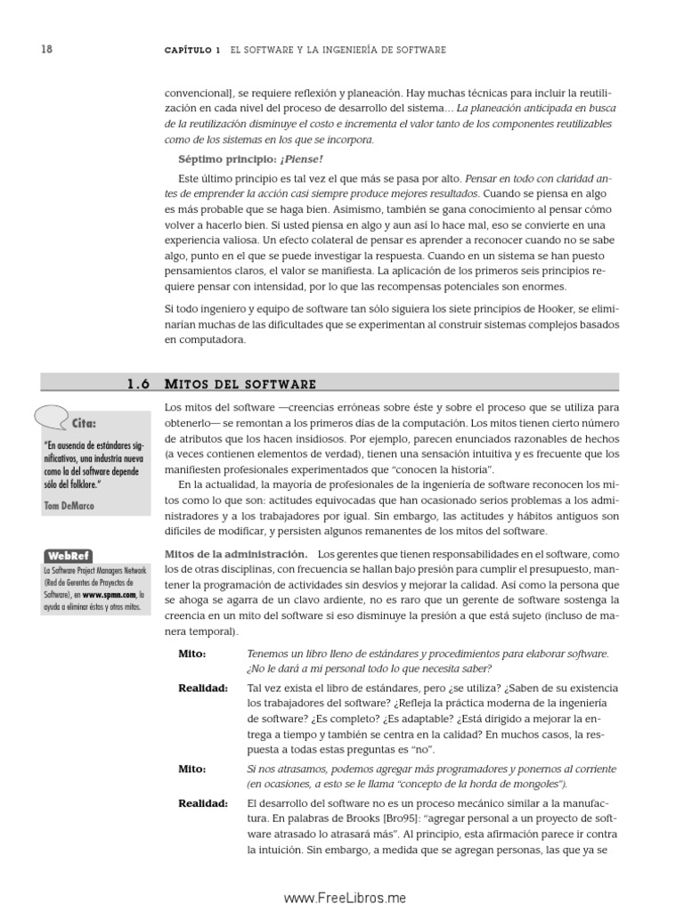 Mitos del Software y Realidades | PDF | Software | Ingeniería de software