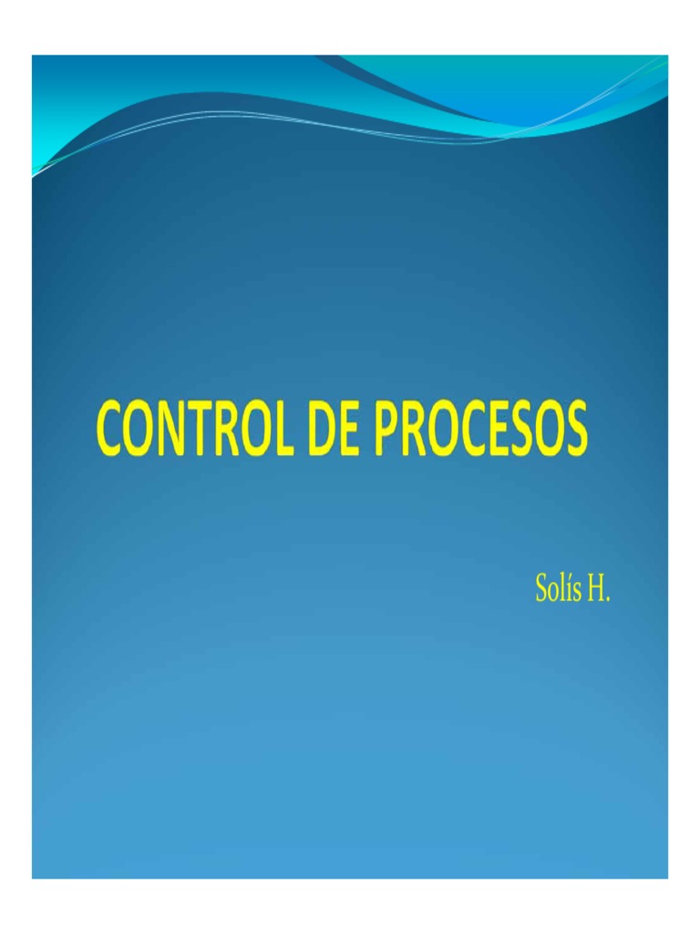Esquema de Control de Procesos | PDF | Métodos y materiales de ...