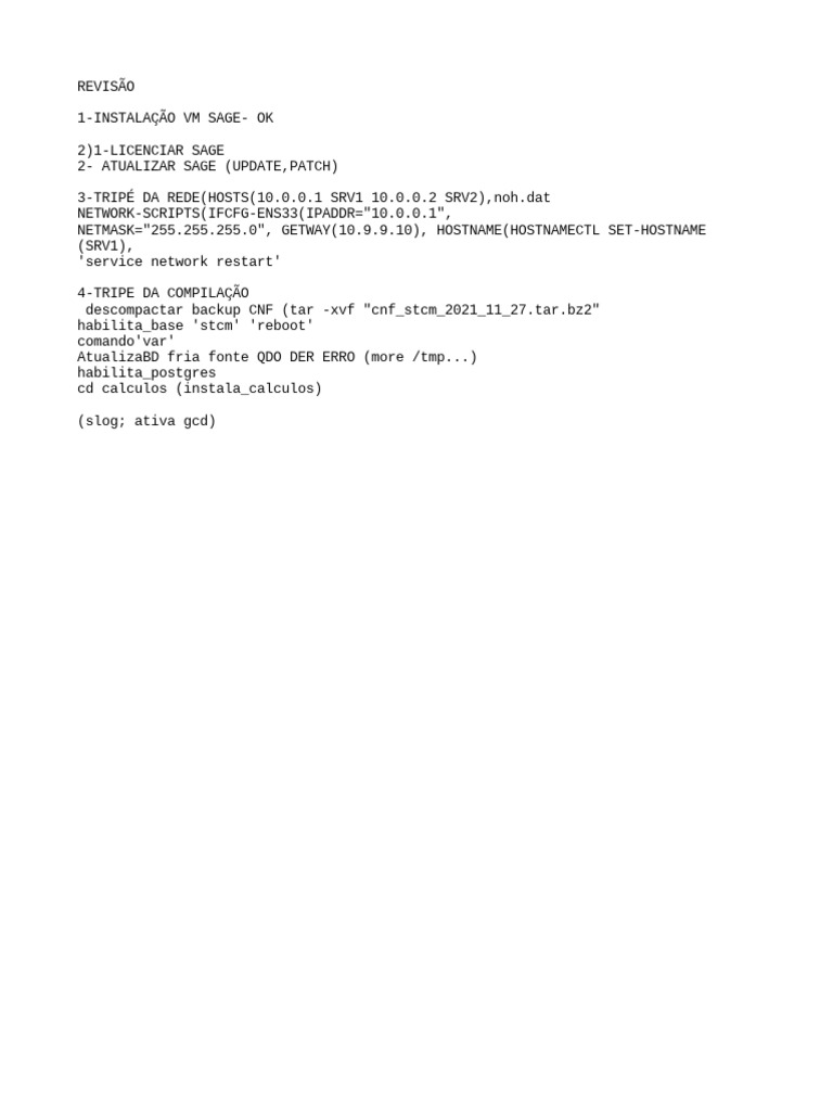 Bizu Comandos | PDF | Technology & Engineering