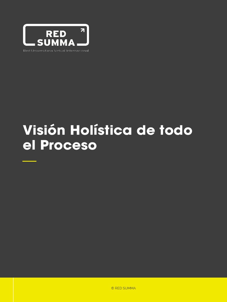Clase6 - pdf2 Visión Holística de Todo El Proceso | PDF | Planificación | Planificación estratégica