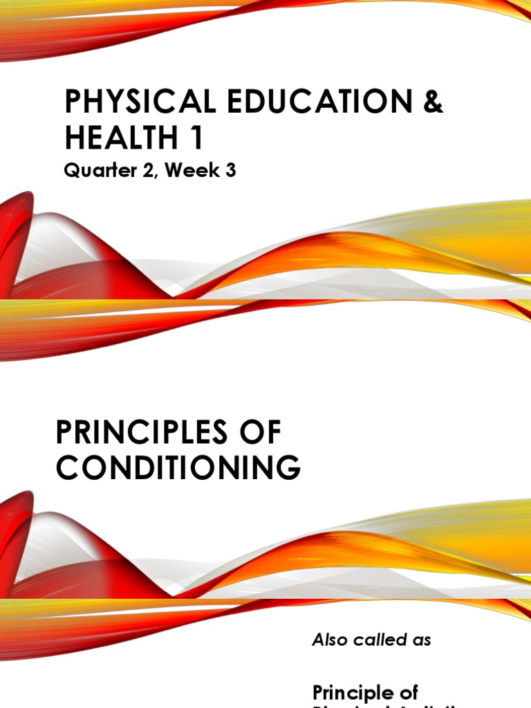 Principles of Conditioning in Fitness | PDF | Physical Fitness ...