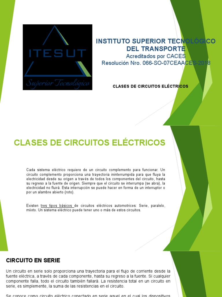 1.2.1 Clases de Circuitos Eléctricos | PDF
