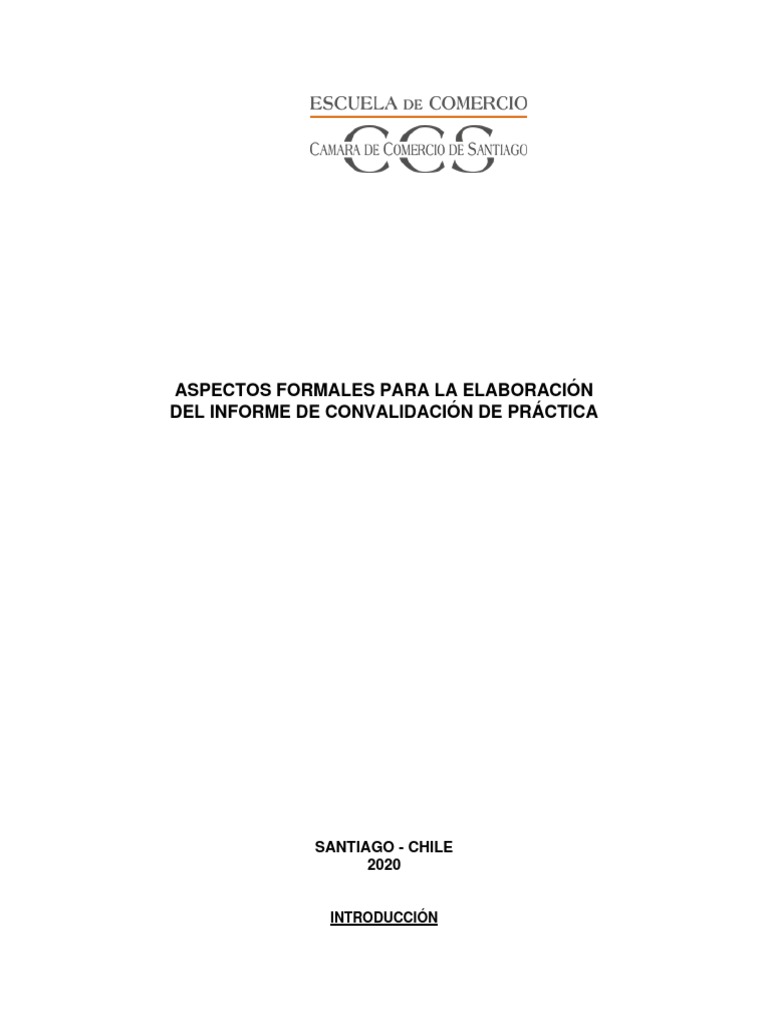 Formato Elaboración INFORME CONVALIDACIÓN PRACTICA - 2021 | PDF | Bibliografía | Business